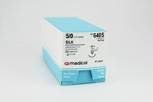 CP Medical Natural Silk Non-Absorbable Suture Box 640S By CP Medical